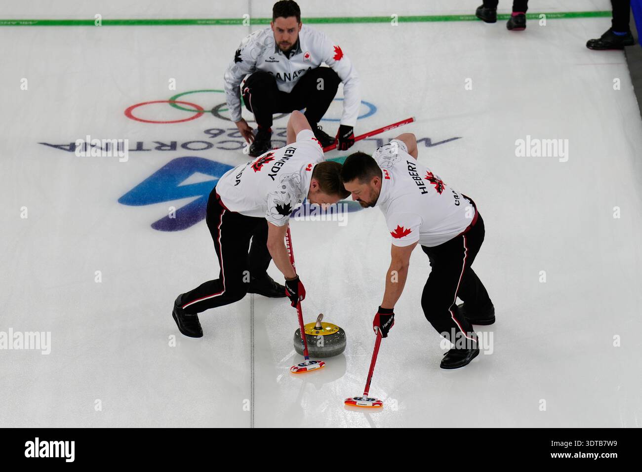 Canada's Ben Hebert, Brett Gallant and Marc Kennedy compete during the ...