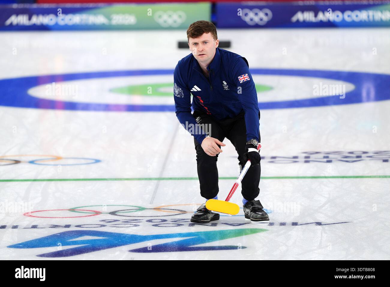 Great Britain's Bruce Mouat during the Men's Curling gold medal game ...