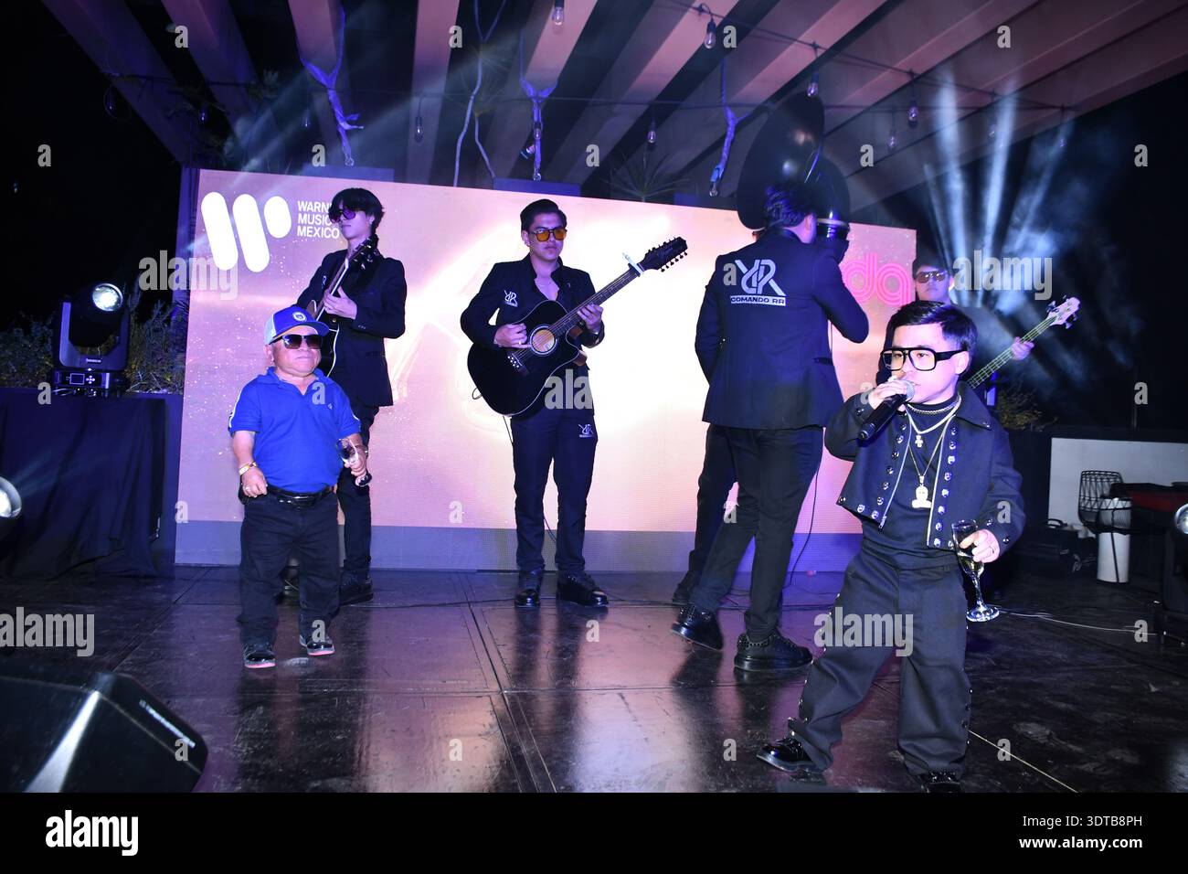 Influencer Abel Saenz, known as Abelito, performs during a press ...