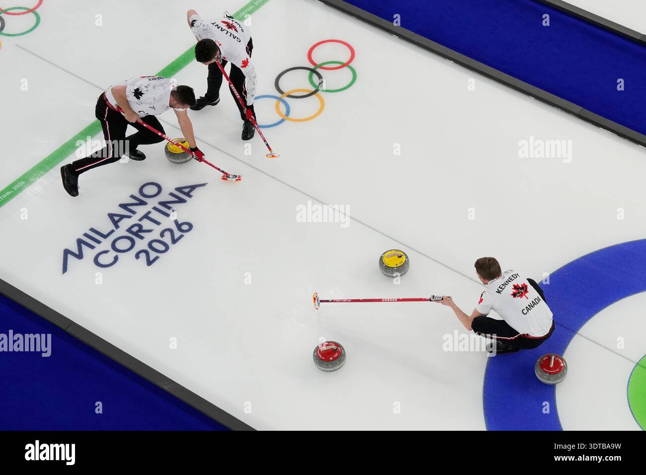 Canada's Ben Hebert, Brett Gallant and Marc Kennedy compete during the ...