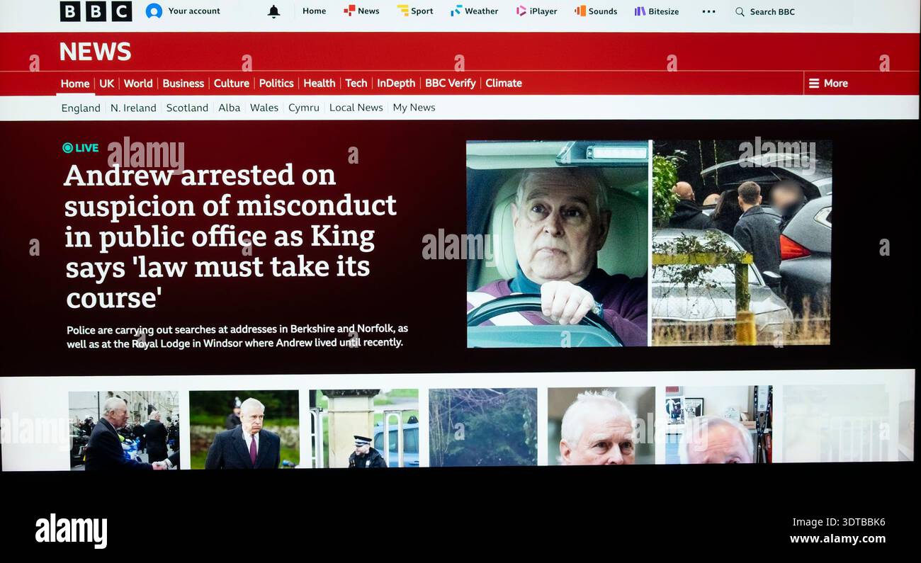Andrew mountbatten arrest hi-res stock photography and images - Alamy