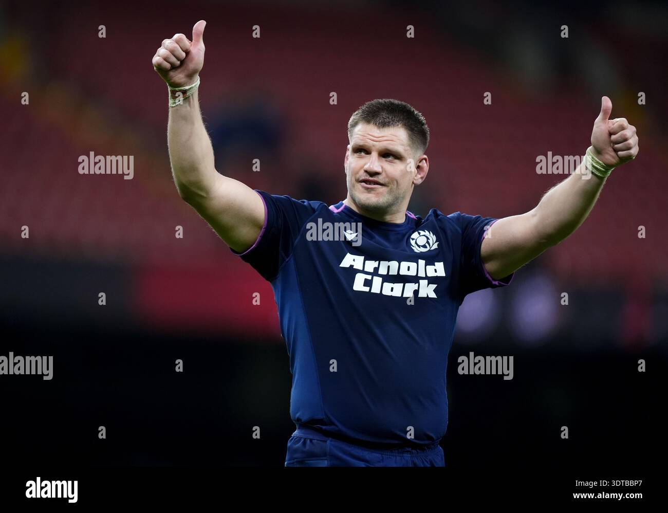 Scotland's George Turner celebrates after the Guinness Men's Six ...