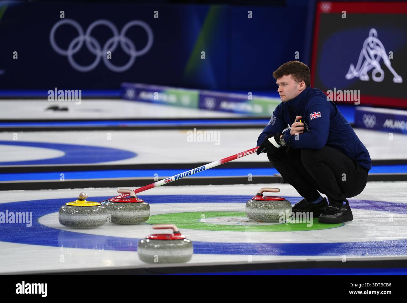 Great Britain's Bruce Mouat during the Men's Curling gold medal game ...