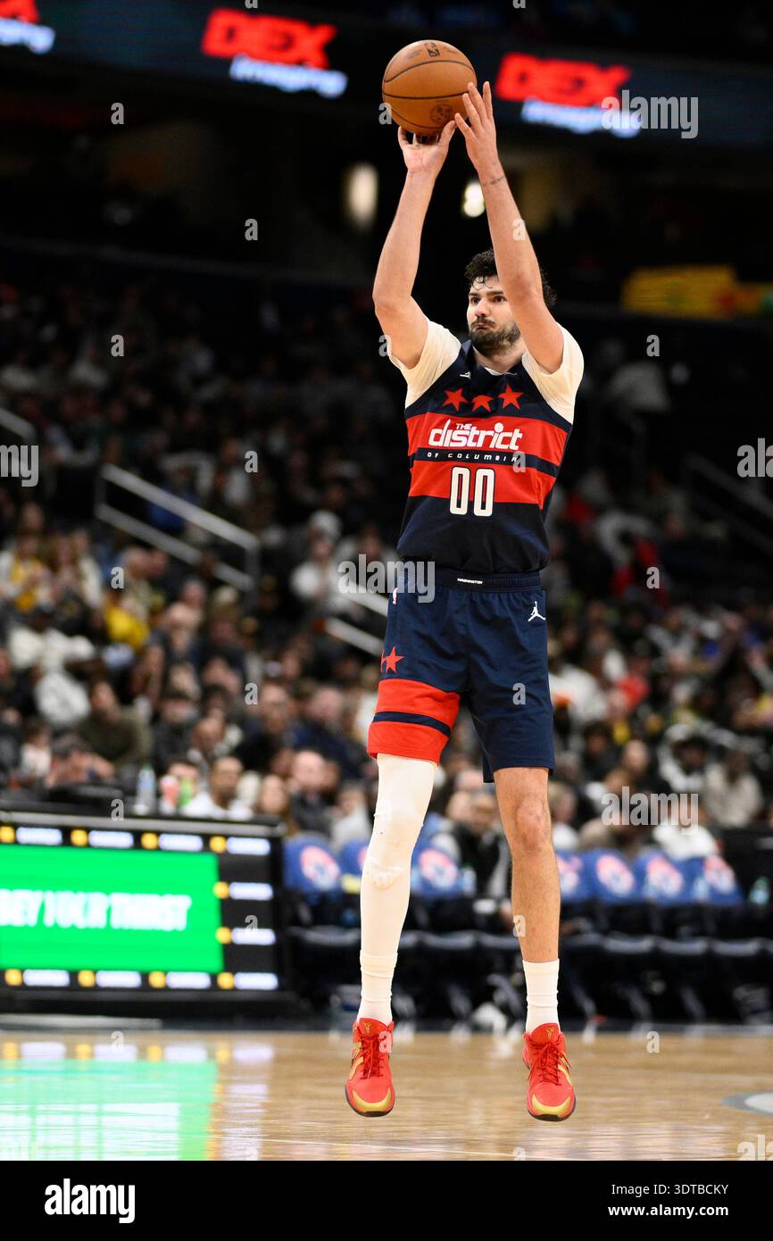 Washington Wizards forward Tristan Vukcevic (00) in action during the ...