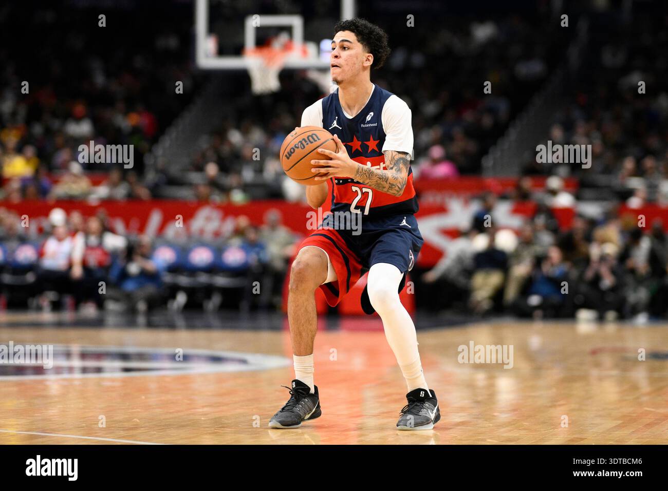Washington Wizards guard Will Riley (27) in action during the second ...