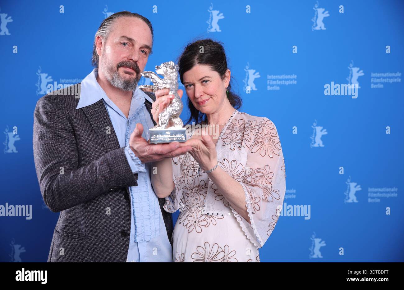 21 February 2026, Berlin: Director Banker White and director Anna Fitch ...
