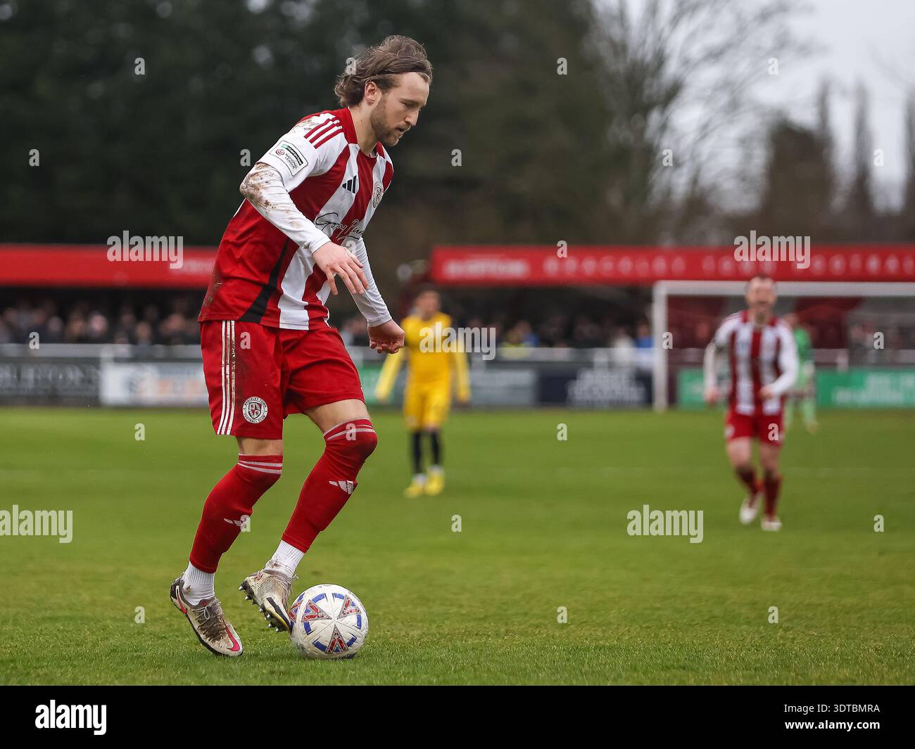 BRACKLEY, ENGLAND - FEBRUARY 21: Morgan Roberts of Brackley Town ...