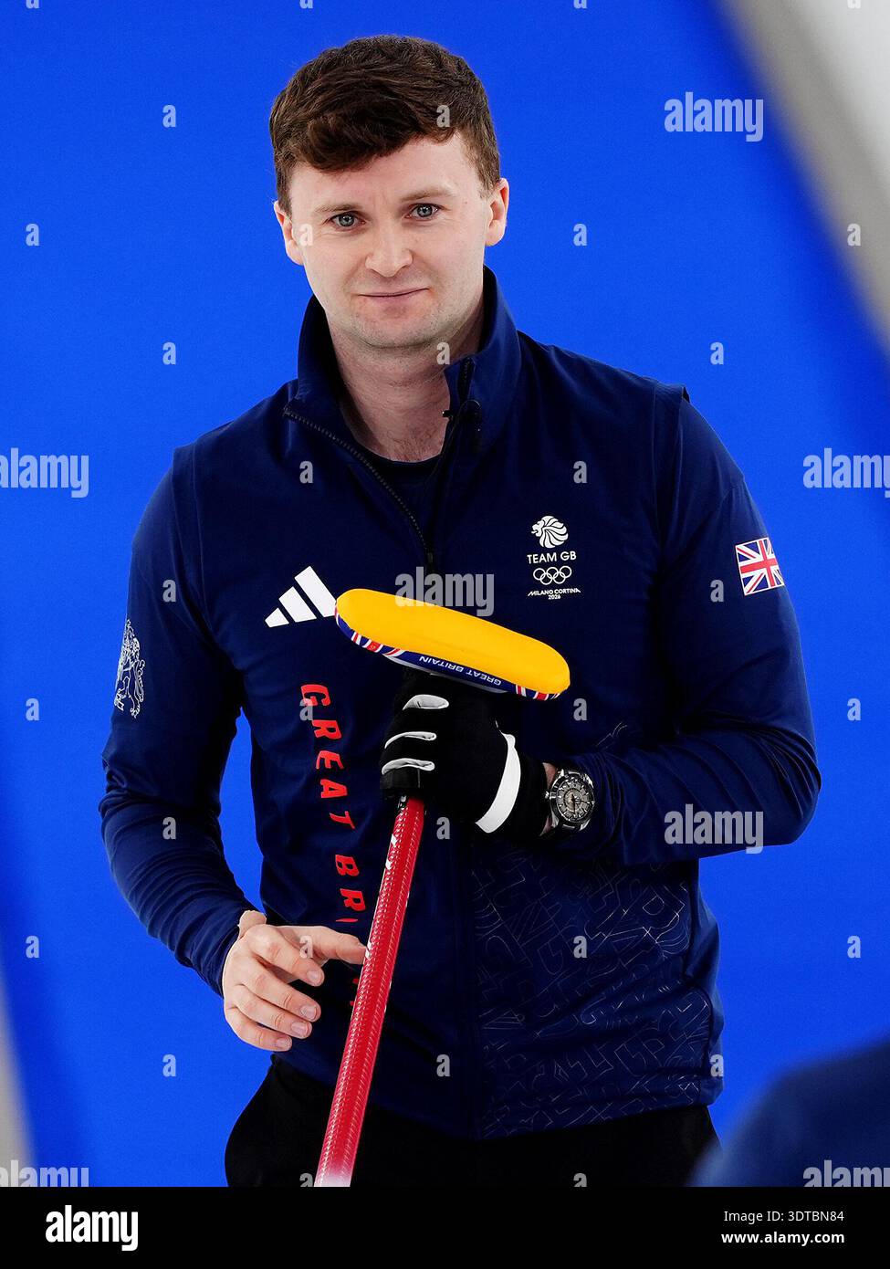 Great Britain's Bruce Mouat during the Men's Curling gold medal game ...