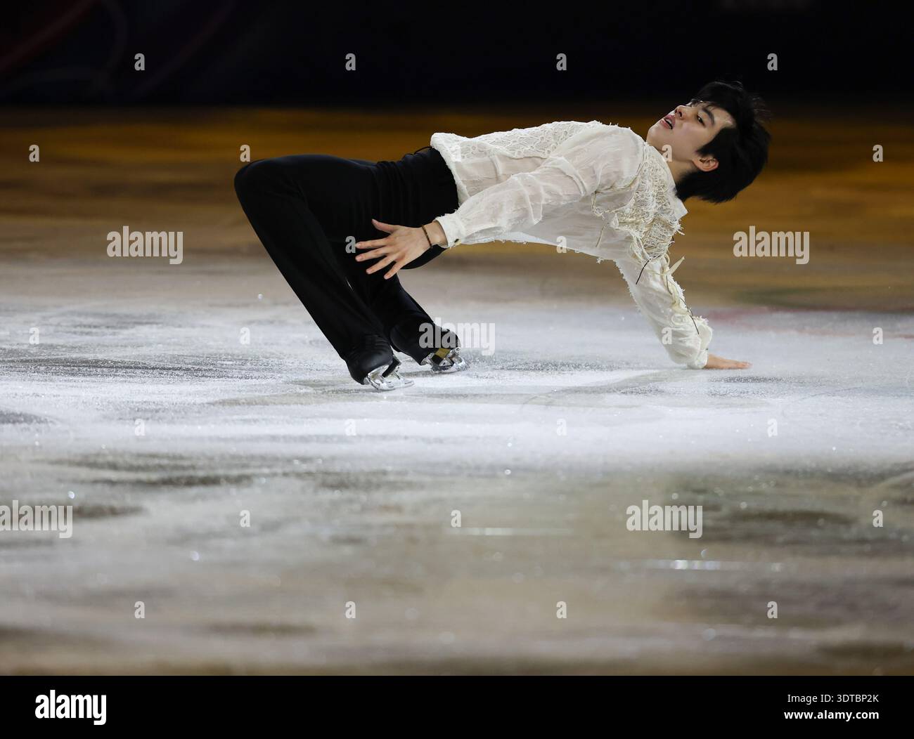 CHA Junhwan of South Korea performs during the exhibition gala at the ...