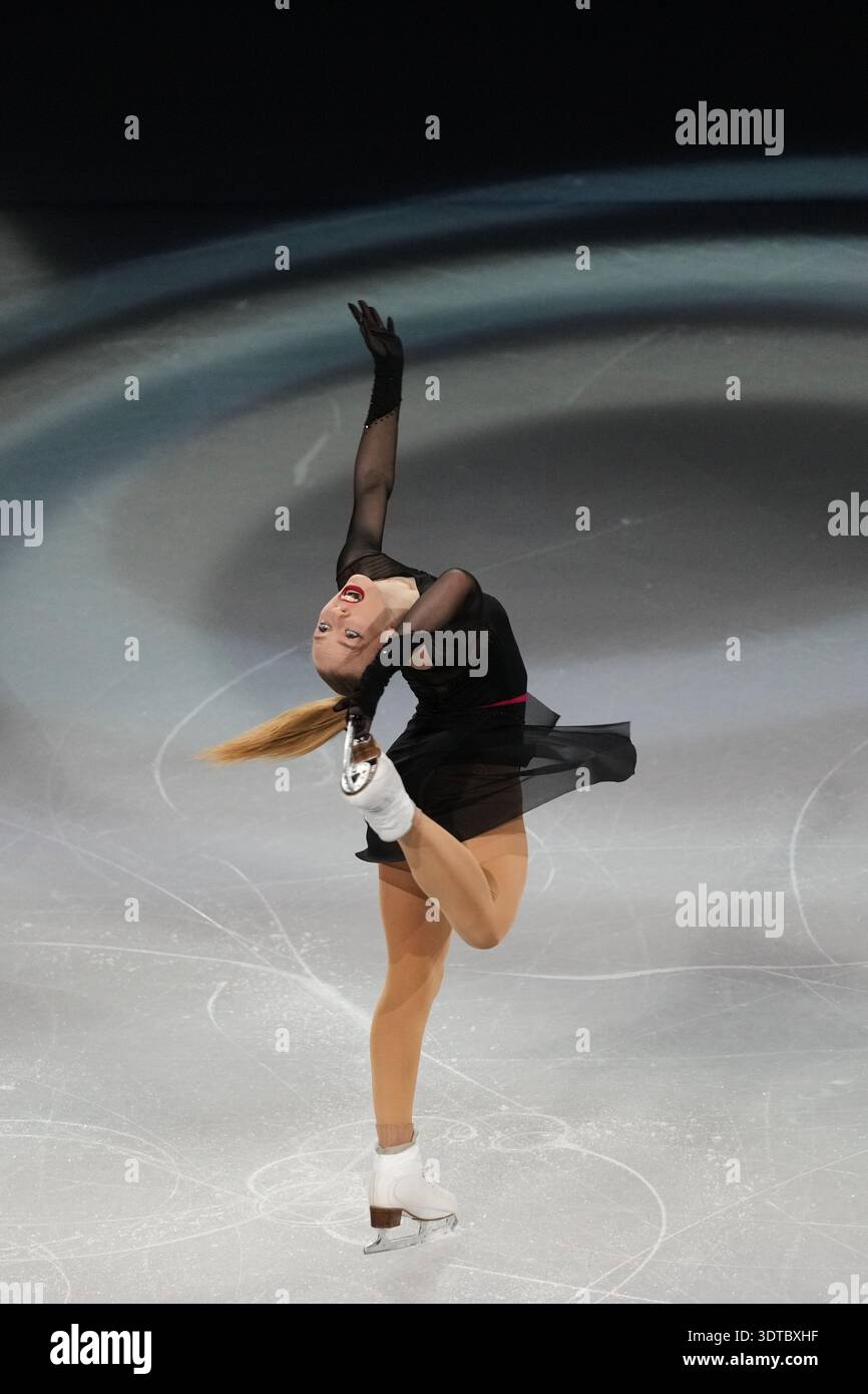 Niina Petrokina of Estonia performs during the figure skating ...