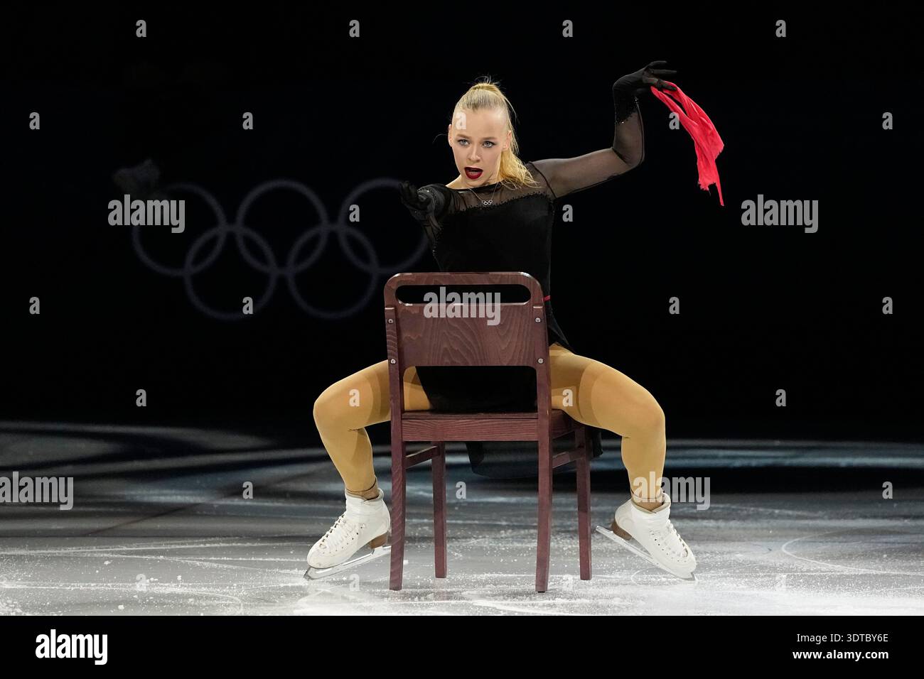 Niina Petrokina of Estonia performs during the figure skating ...