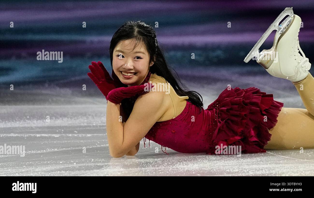 Ami Nakai of Japan performs during the figure skating exhibition at the ...