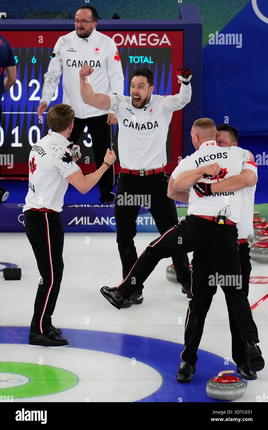 Canada's Ben Hebert, Brett Gallant, Marc Kennedy and Brad Jacobs ...