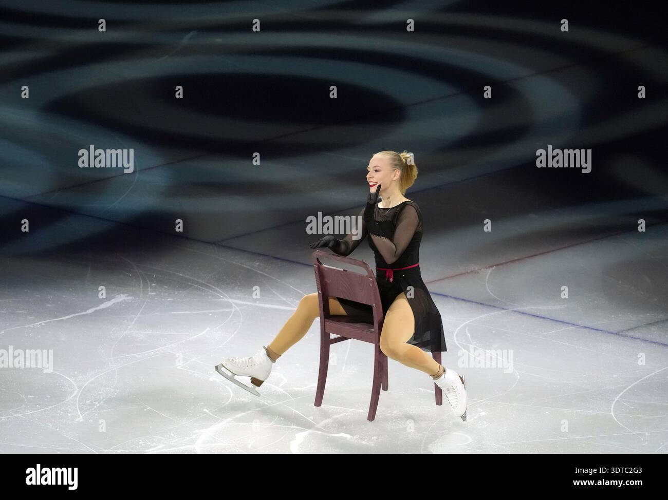 Niina PETROKINA of Estonia performs during the figure skating ...