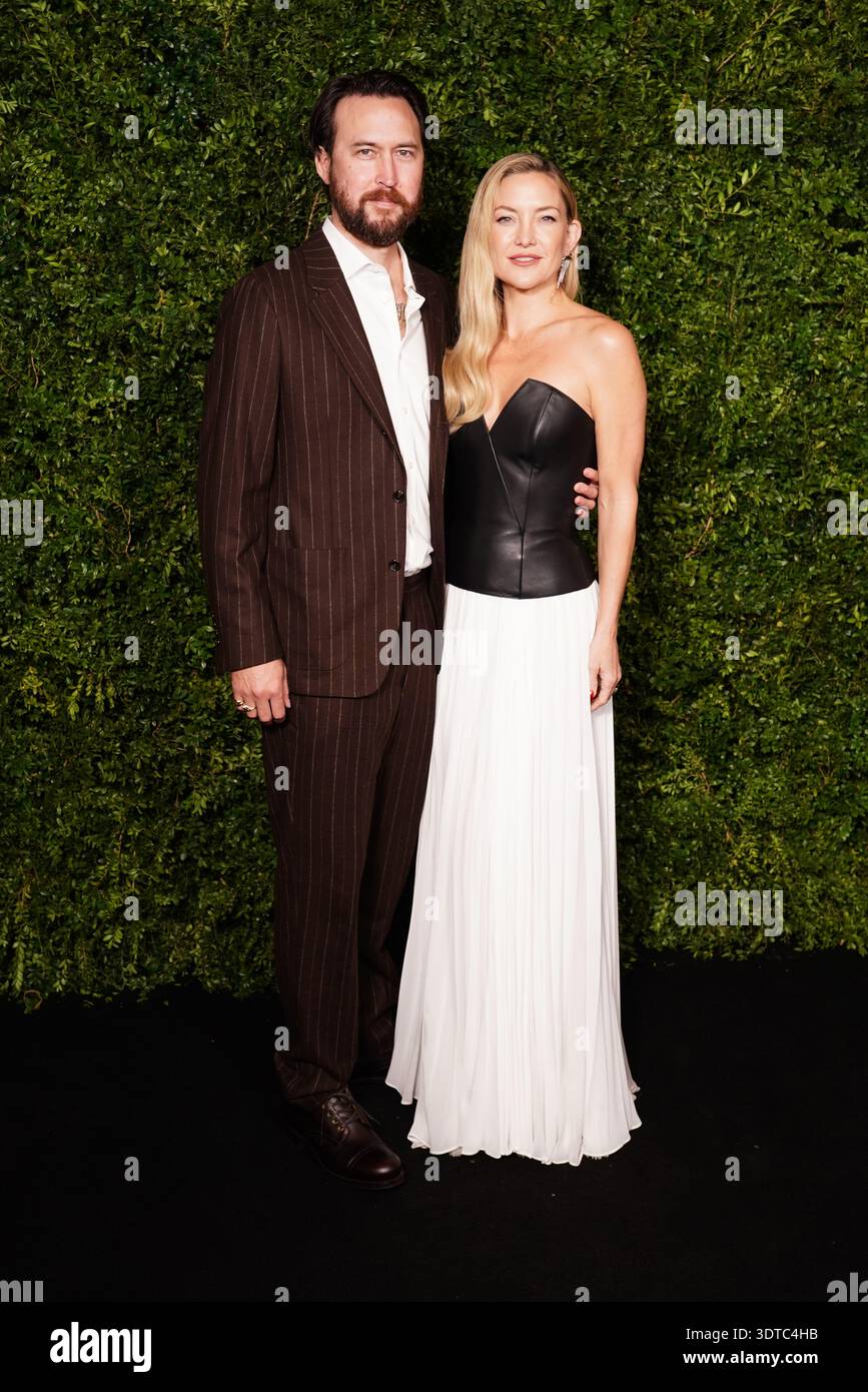 Danny Fujikawa (left) and Kate Hudson arriving for the Charles Finch ...