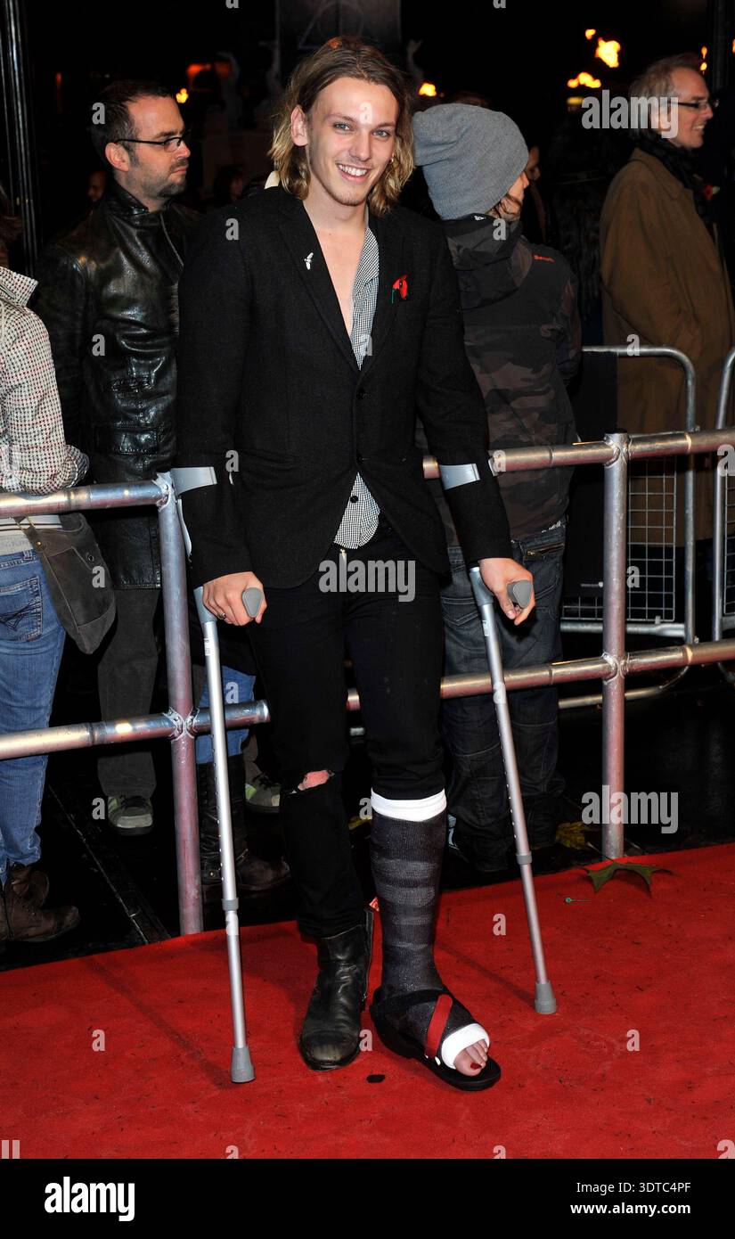 Jamie Campbell Bower attending the World Premiere of Harry Potter and ...