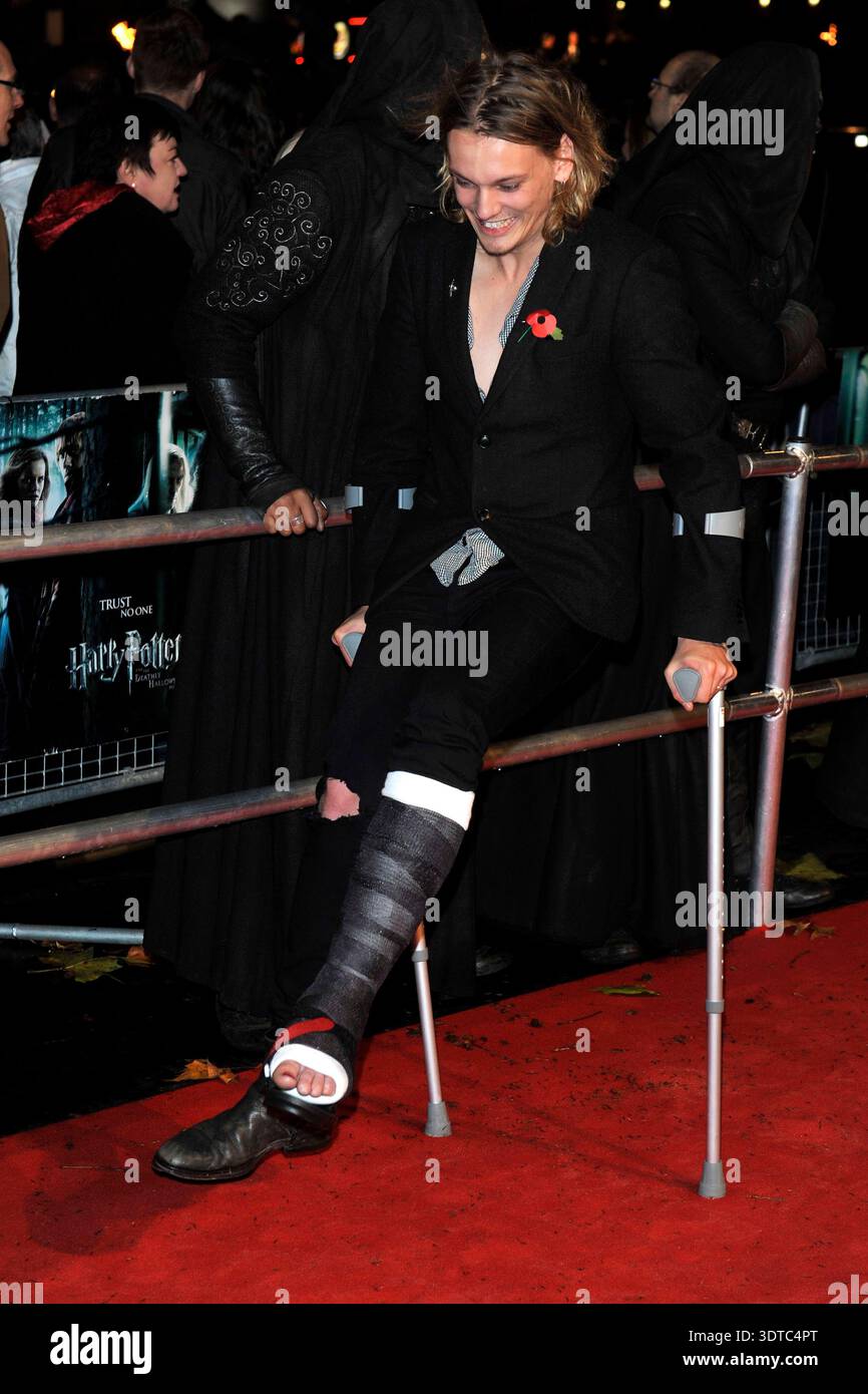 Jamie Campbell Bower attending the World Premiere of Harry Potter and ...