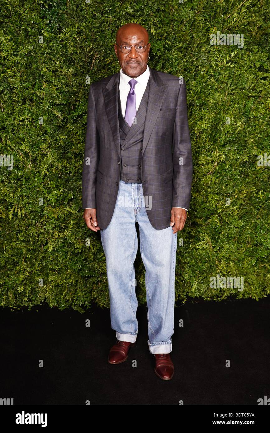 Delroy Lindo arriving for the Charles Finch and Chanel pre-Bafta party ...