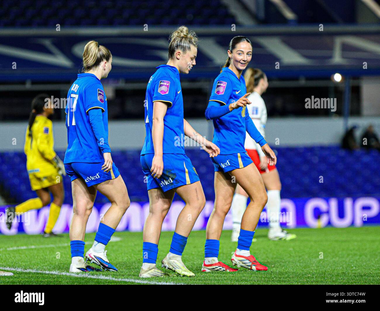 Oceane Hurtre (22 Birmingham City) celebrates scoring her second goal ...