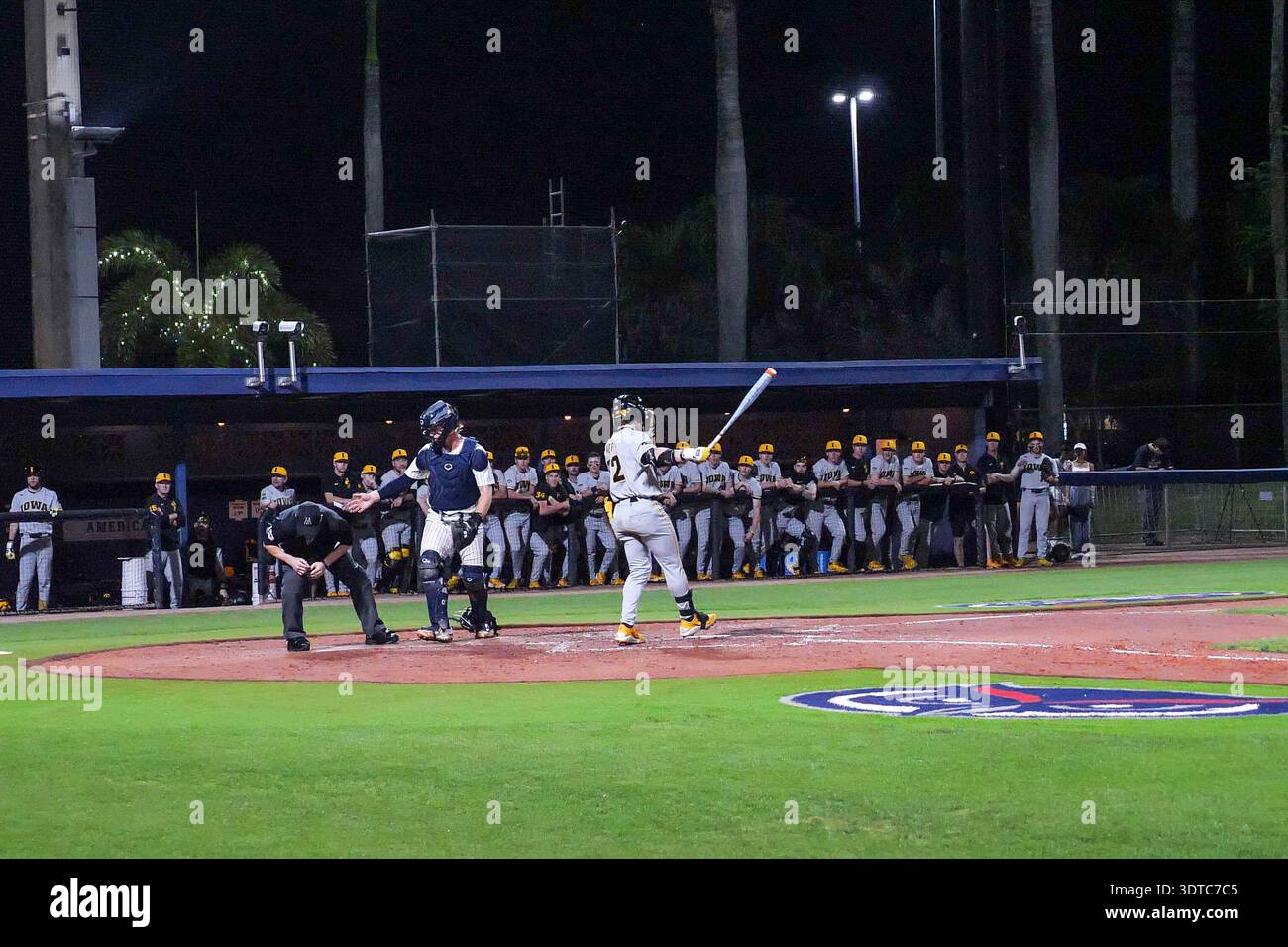 Florida Atlantic faced Iowa during an NCAA baseball game in Boca Raton ...