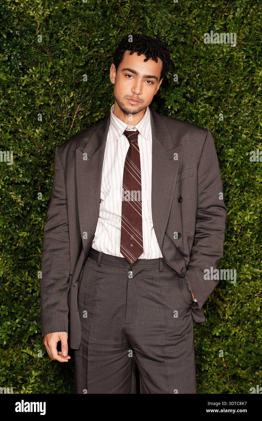 Archie Madekwe arriving for the Charles Finch and Chanel pre-Bafta ...