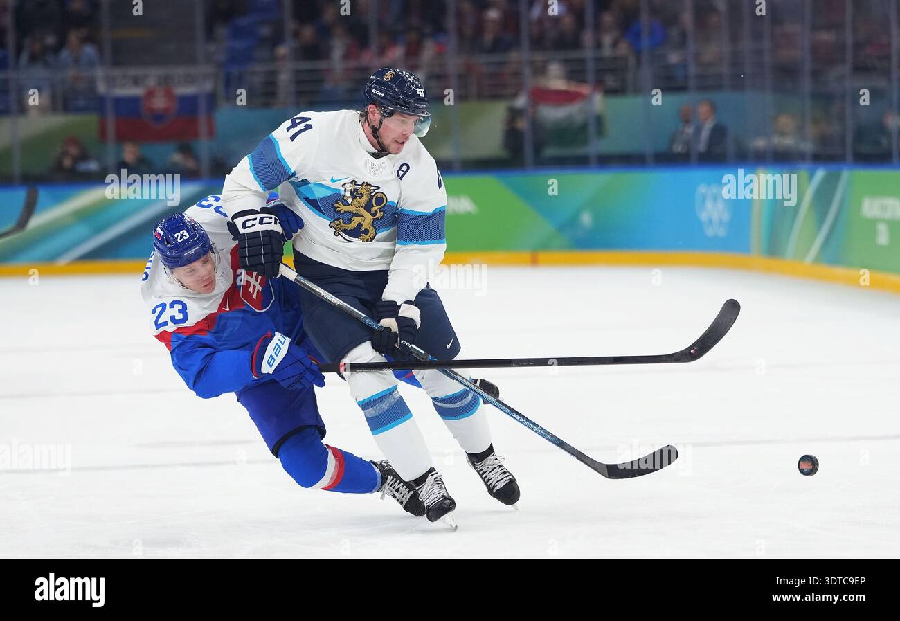 (260221) -- MILAN, Feb. 21, 2026 (Xinhua) -- Adam Liska of Slovakia ...
