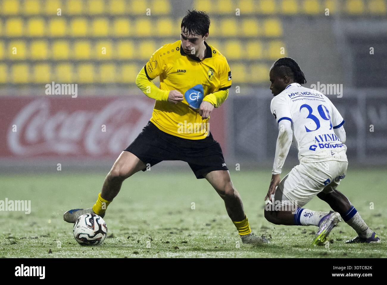 Lierse's Cedric Van Meirvenne and Jong Gent Rachid Ayinde Abdoul ...