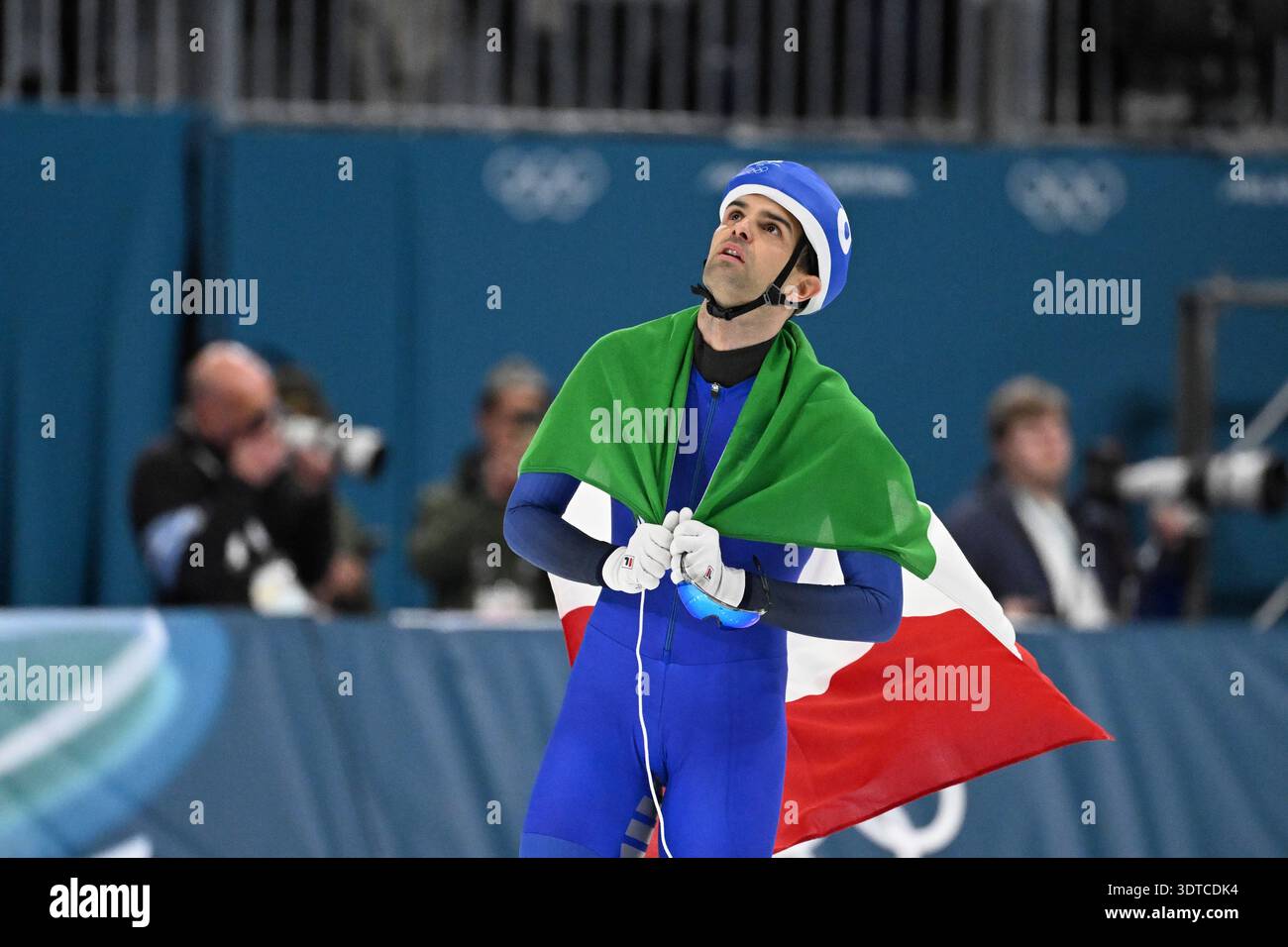 Andrea Giovannini (ITA), third place, bronze medal, Speed Skating Men ...