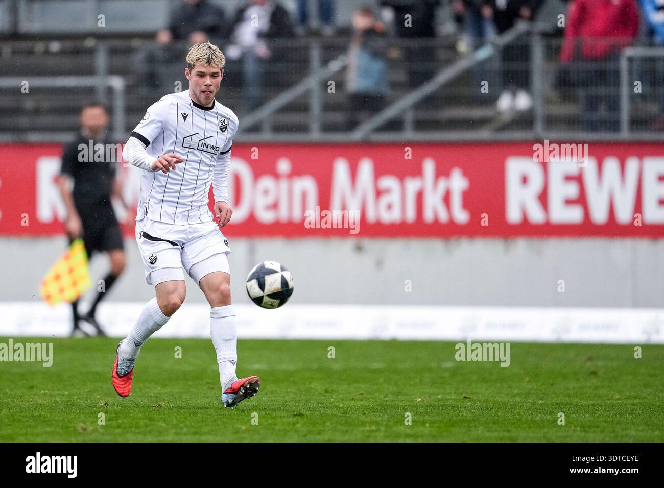 Maximilian Wagner (SVS, 9), on the ball, cut-out, full body, single ...