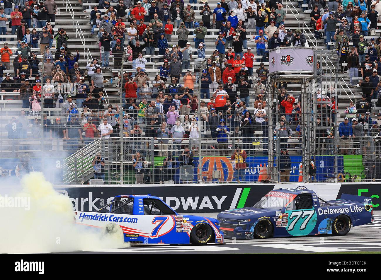 HAMPTON, GA - FEBRUARY 21: Kyle Busch (#7 Spire Motorsports ...