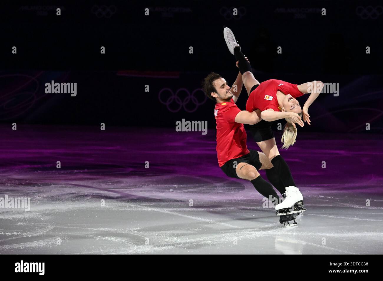 Olivia Smart / Tim Dieck (ESP) during FSK Exhibition Gala, Skating race ...