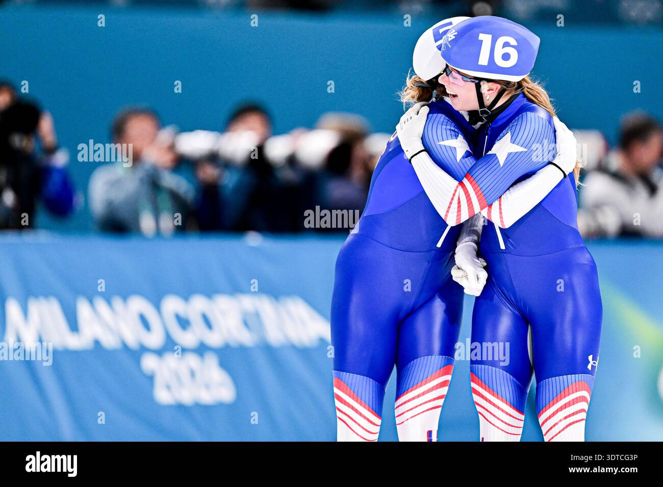 MANGANELLO Mia (USA), during Speed Skating Women's Mass Start, Speed ...