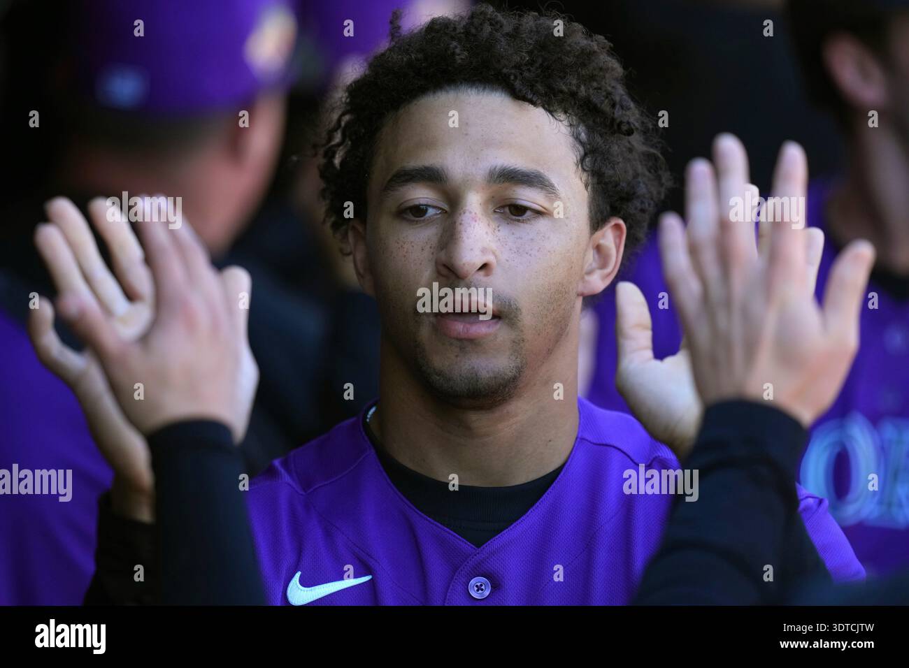 Colorado Rockies' Ryan Ritter celebrates his run scored against the ...