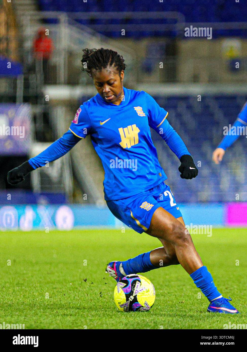 Batcheba Louis (29 Birmingham City) on the ball during the Adobe Womens ...