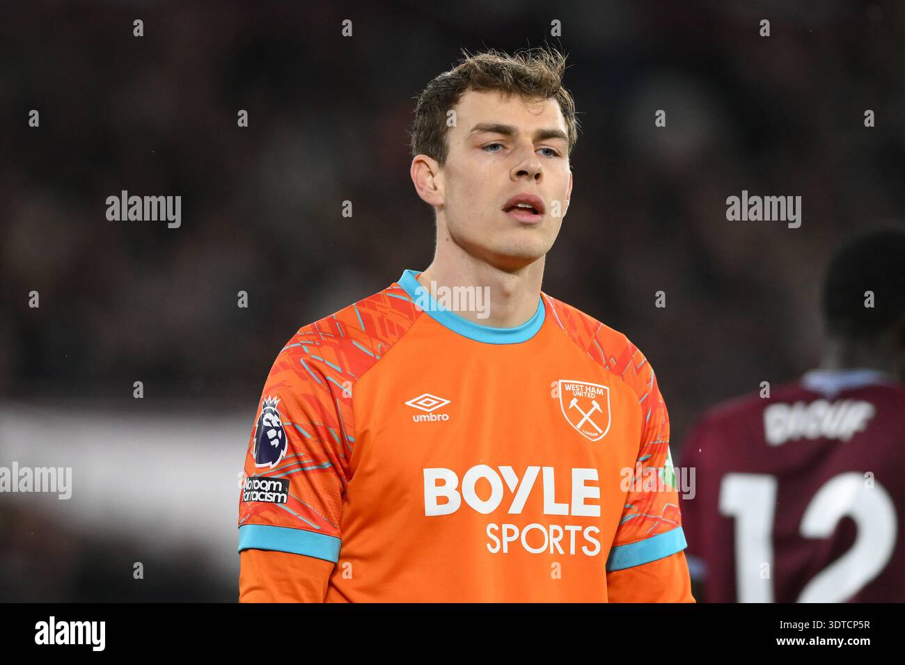 Mads Hermansen Goalkeeper of West Ham United looks on during the ...