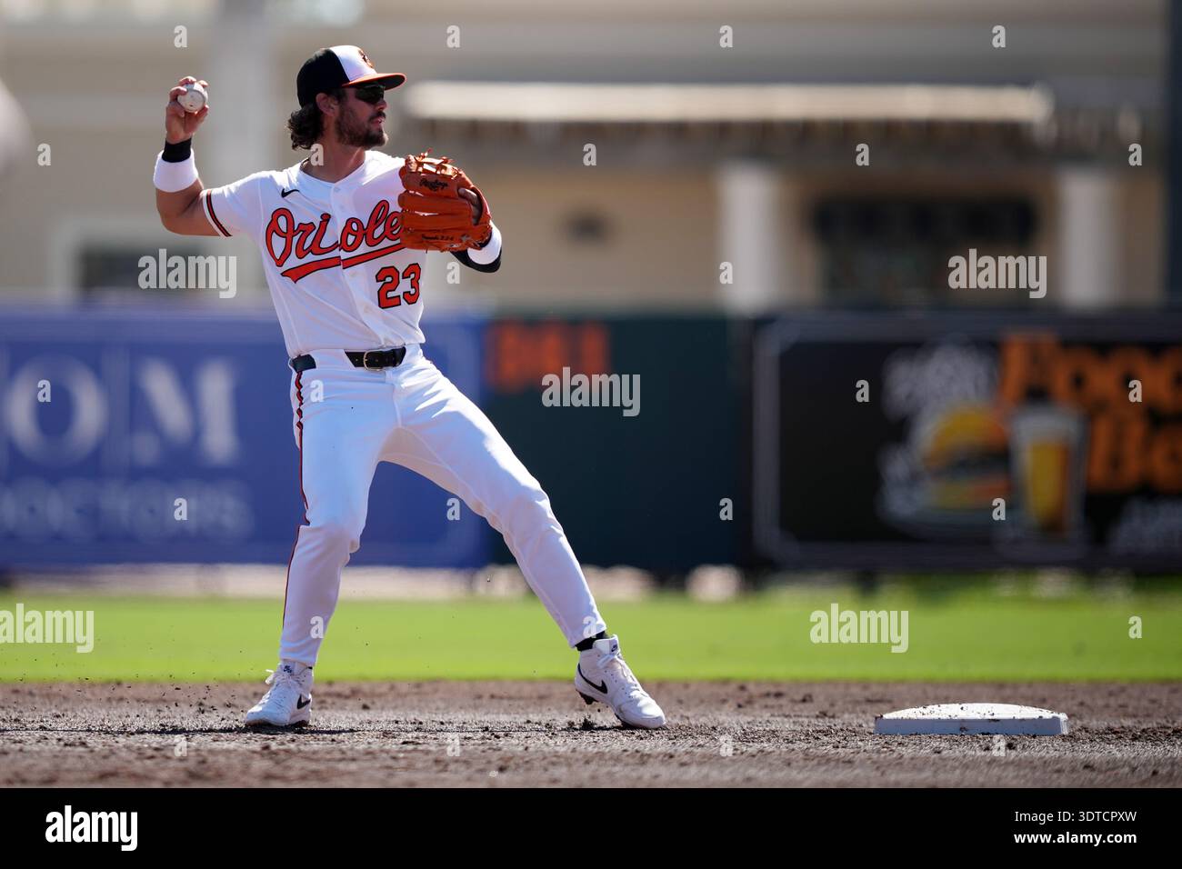 Baltimore Orioles' Blaze Alexander plays during a spring training ...