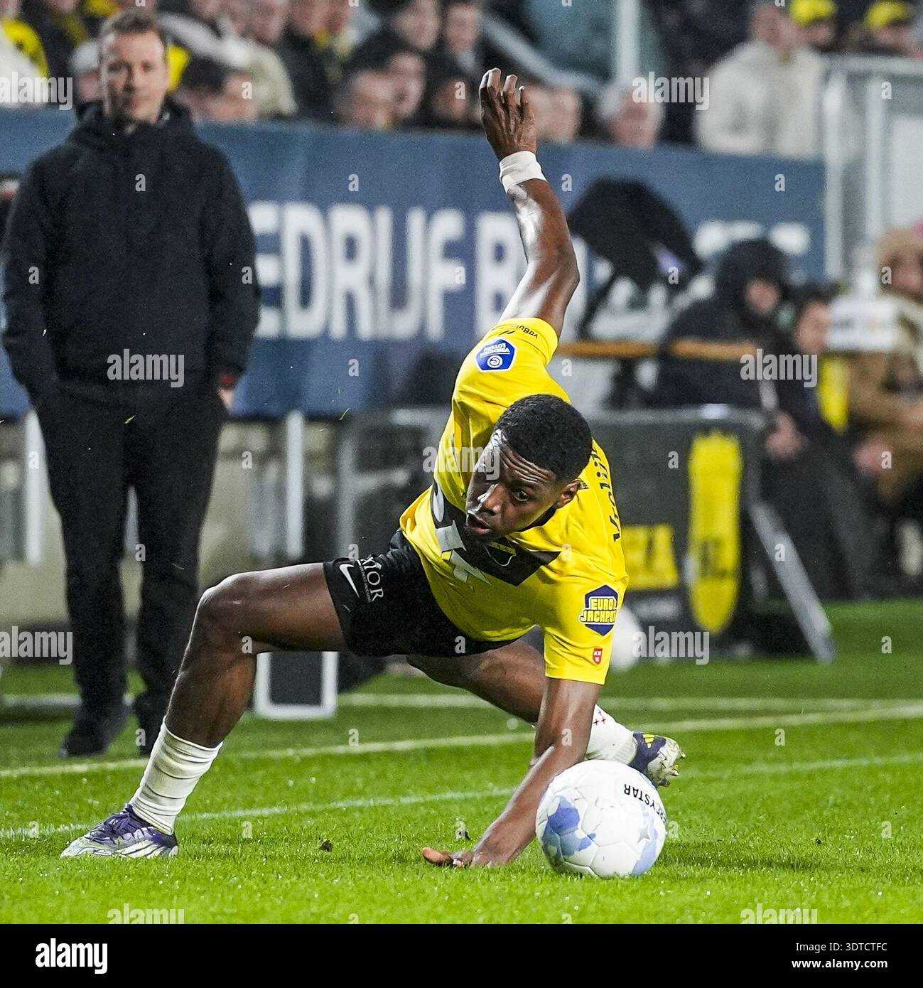 BREDA - Cherrion Valerius of NAC Breda during the Dutch Eredivisie ...