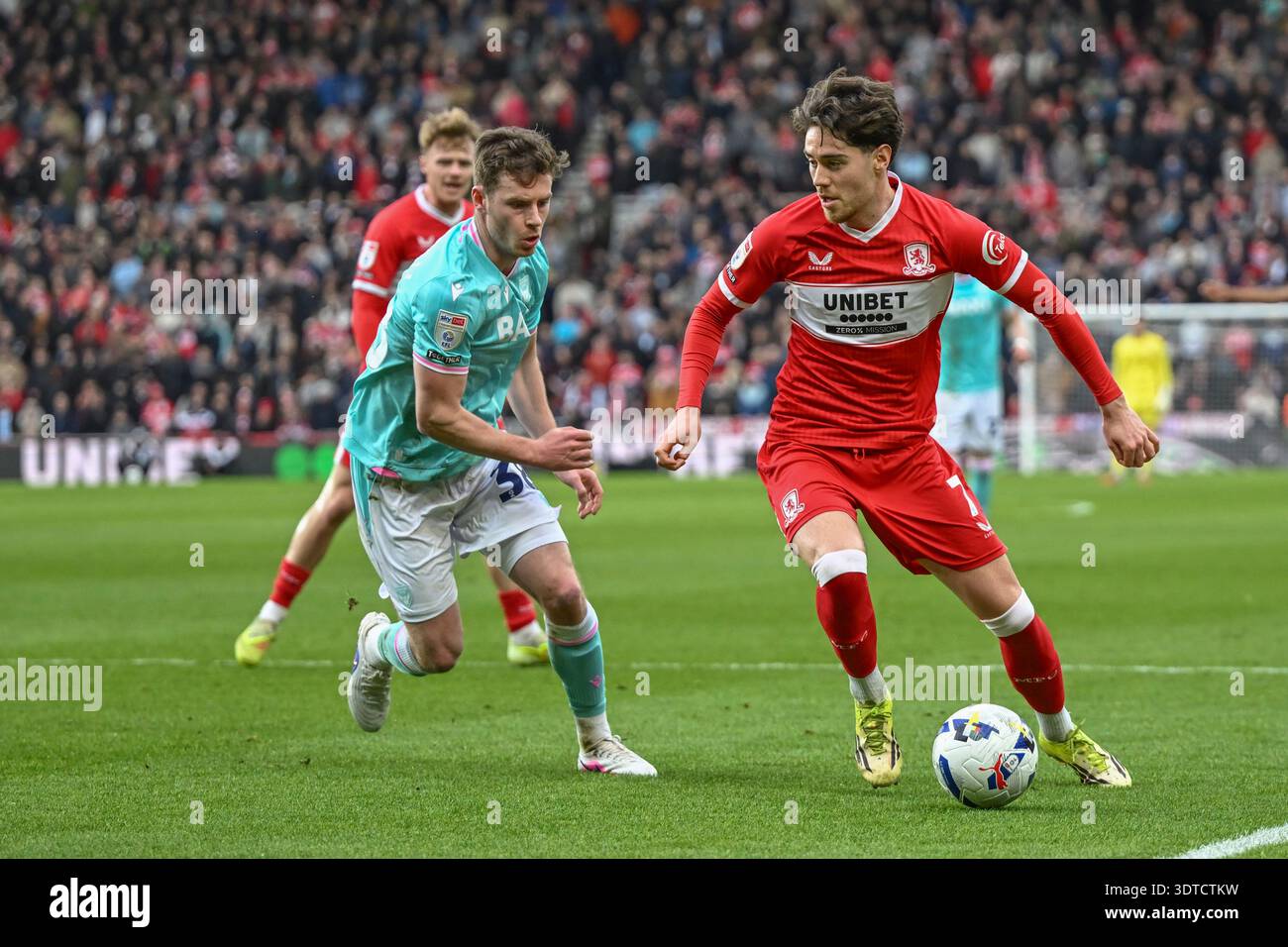Hayden Hackney of Middlesbrough during the Sky Bet Championship match ...