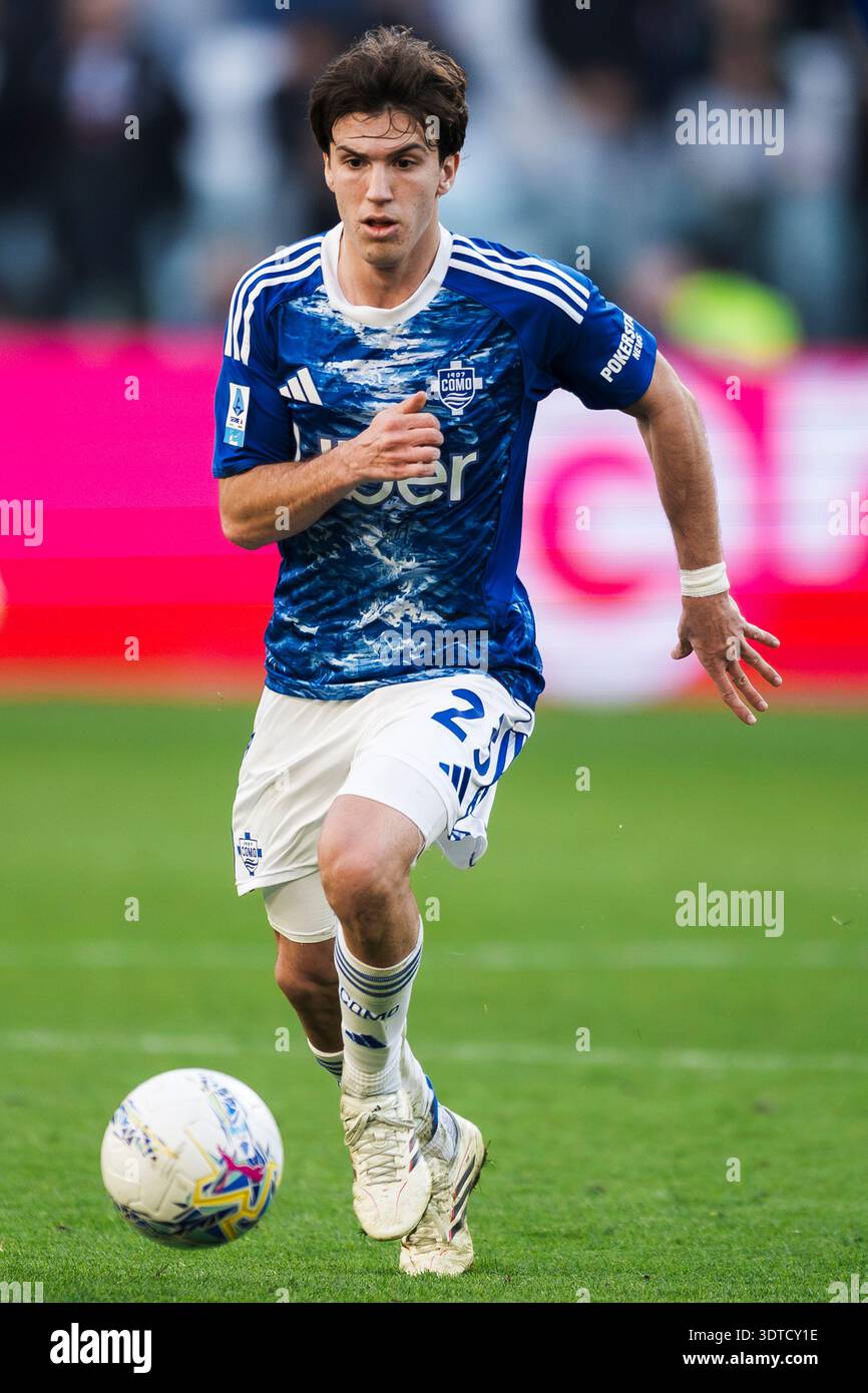 Maximo Perrone of Como 1907 in action during the Serie A football match ...