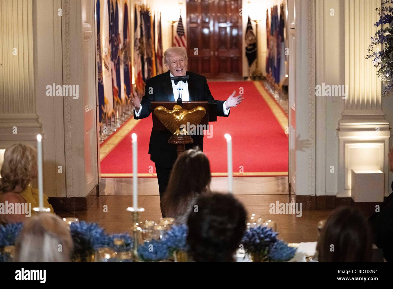 President Donald Trump speaks at the National Governors Association ...