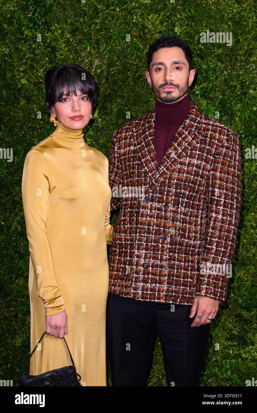 London, UK. 21 February 2026. Fatima Farheen Mirza (left) and Riz Ahmed ...