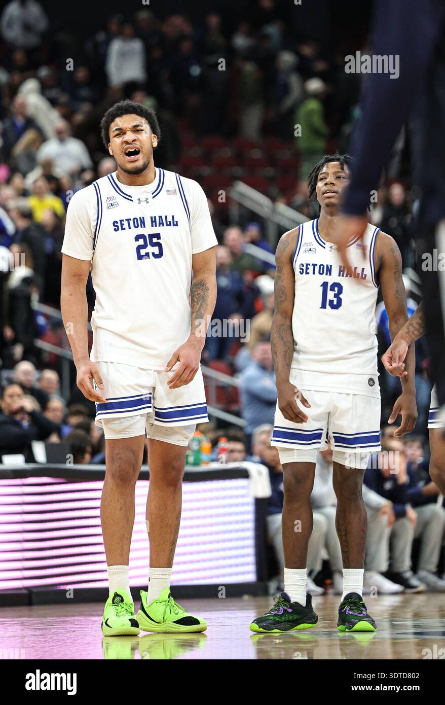 February 21, 2026; Newark, New Jersey; Seton Hall forward Najai Hines ...