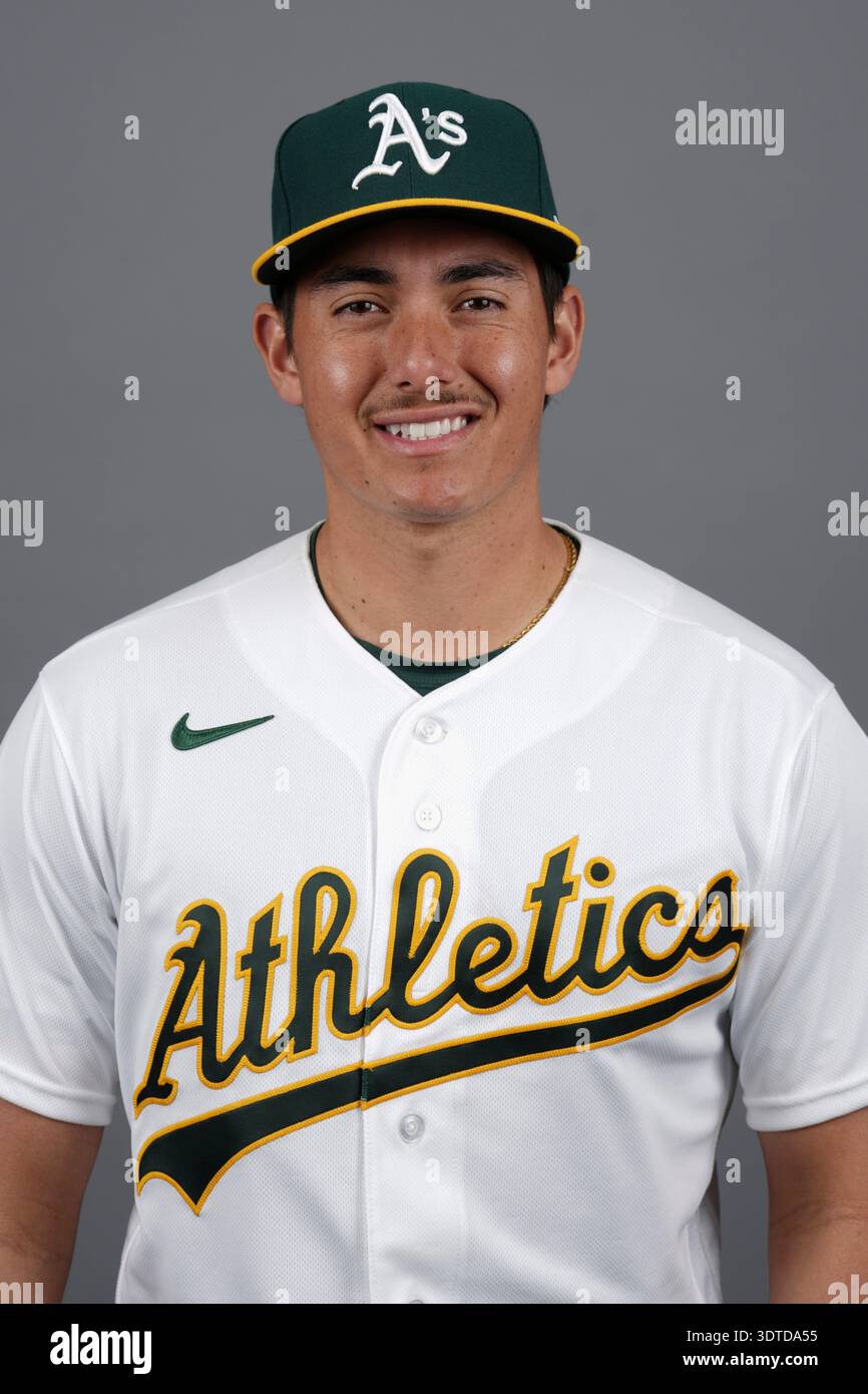 This is a 2026 photo of Gage Jump of the Athletics baseball team. This ...