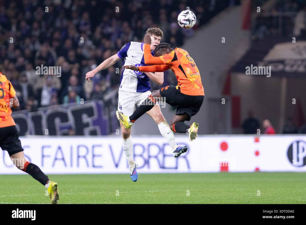 Charlie Cresswell of Toulouse during the French championship Ligue 1 ...