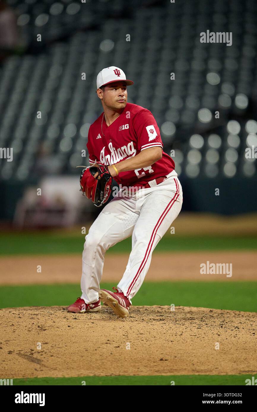 Indiana Hoosiers pitcher Reagan Rivera (24) delivers a pitch during an ...