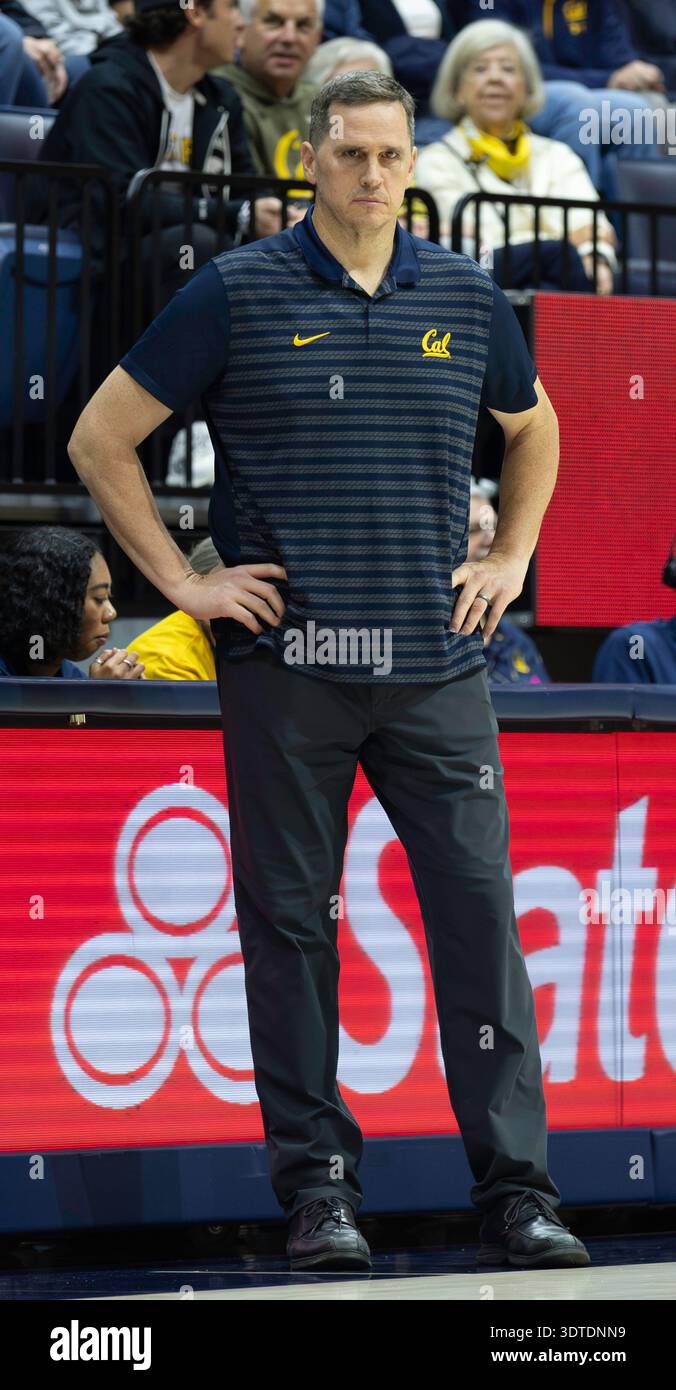 February 21 2026 California head coach Mark Madsen on the court during ...