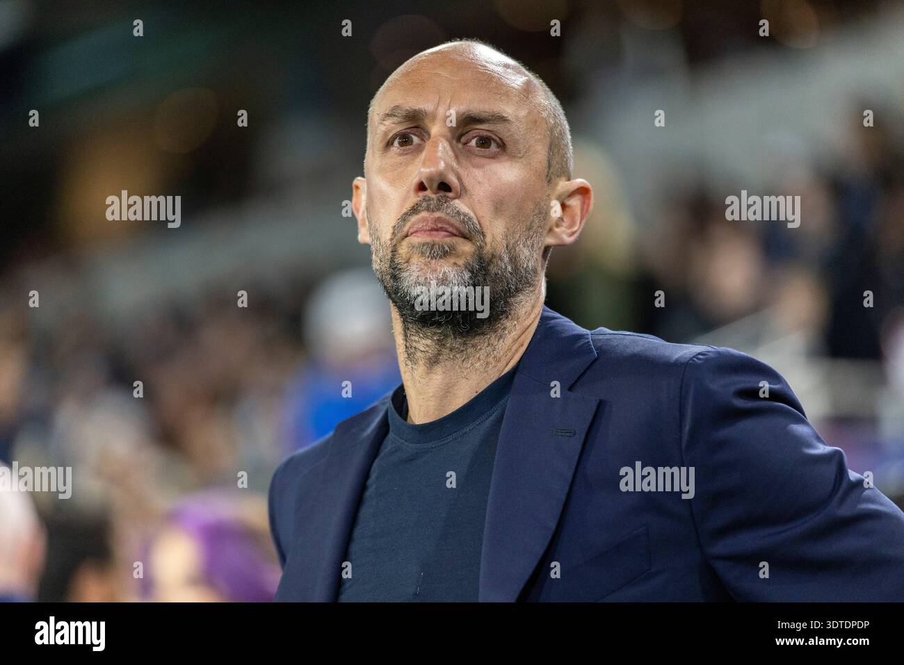 CF Montreal head coach Marco Donadel, in the bench area, before the ...