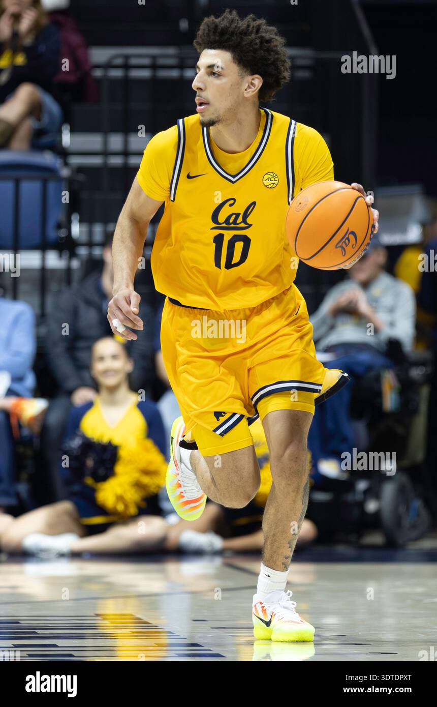 February 21 2026 California guard Justin Pippen (10)brings the ball up ...