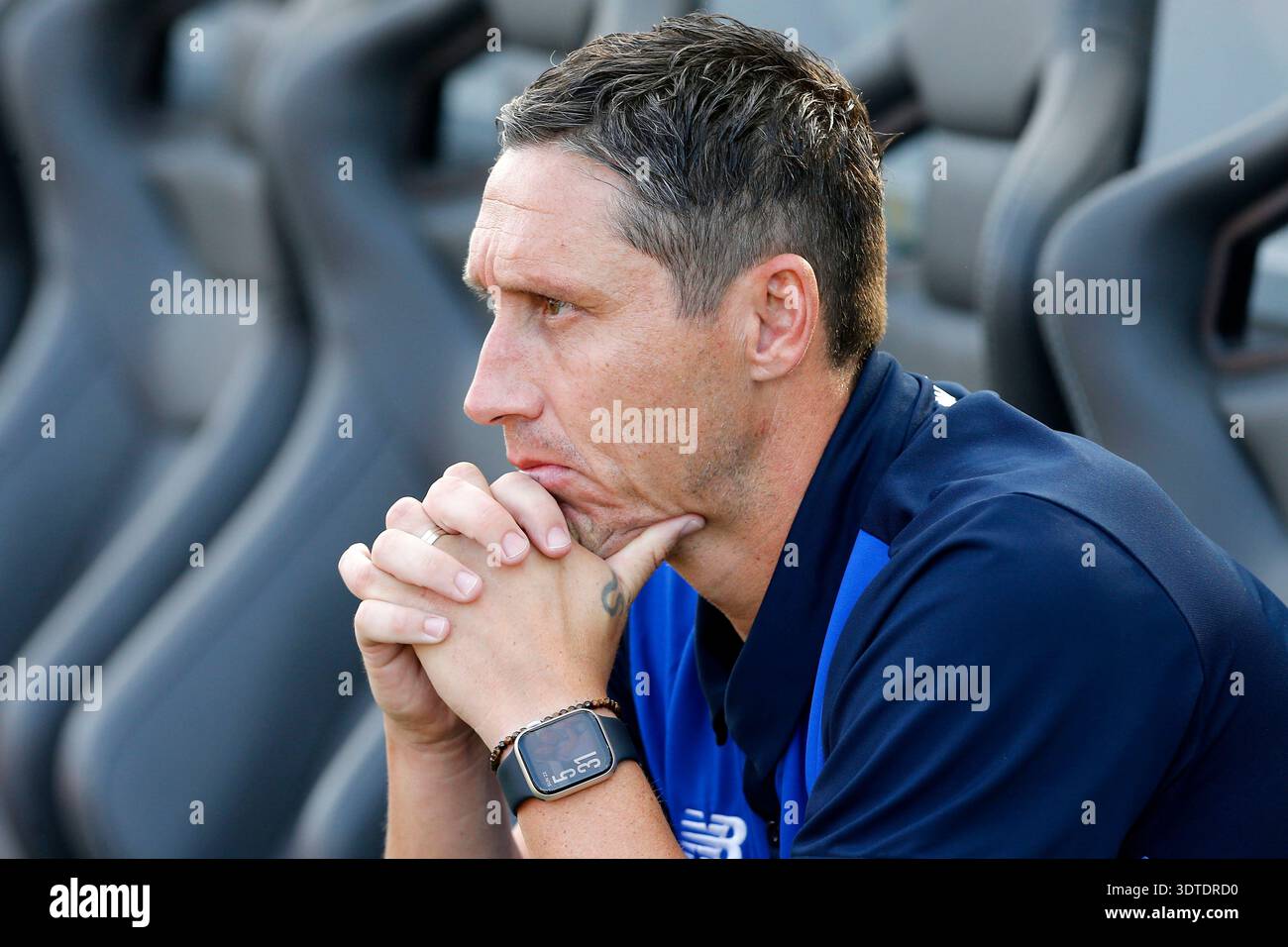 Jets coach Mark Milligan during the A-League Men Round 18 match between ...