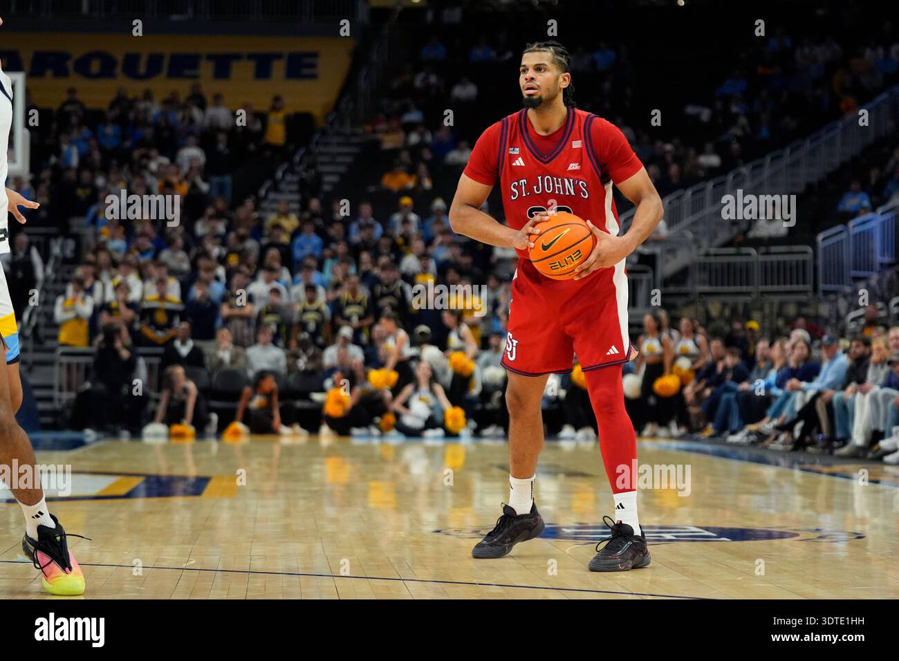 St. John's' Bryce Hopkins looks to pass during an NCAA college ...